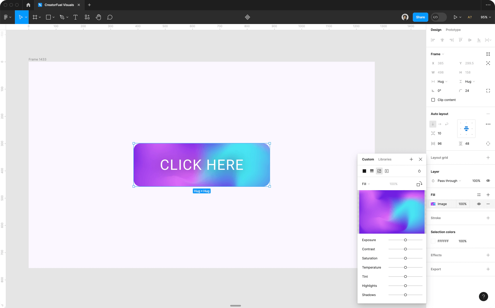How to create a gradient shadow in Figma & Webflow